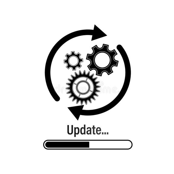 Software Update People for Mobile App Design. Isometric Vector ...