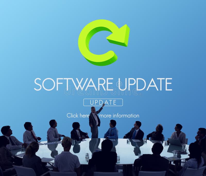 Software Update Program Digital Improvement Concept Stock Image - Image ...