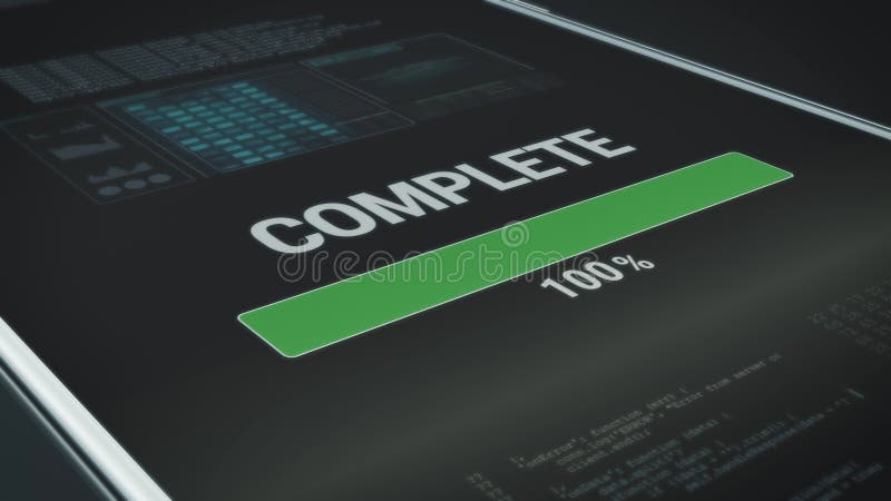 Software Downloading Progress Bar on the Screen Stock Video - Video of ...