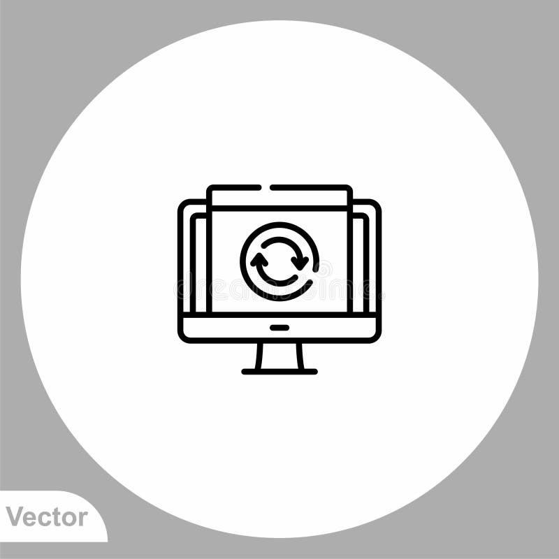 Software Vector Icon Sign Symbol Stock Vector - Illustration of ...