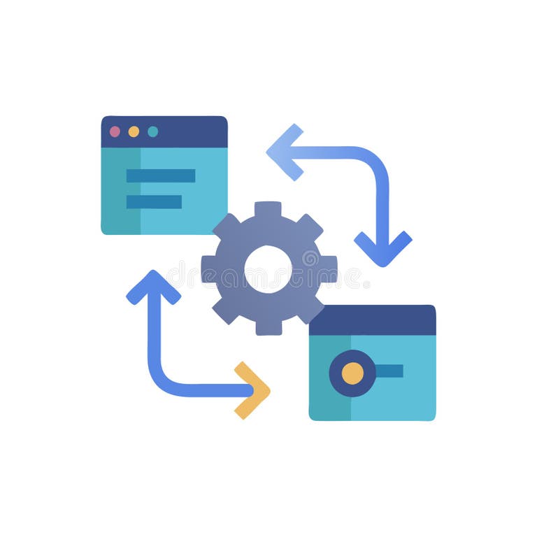 Software Version Management Icon Stock Illustration - Illustration of ...