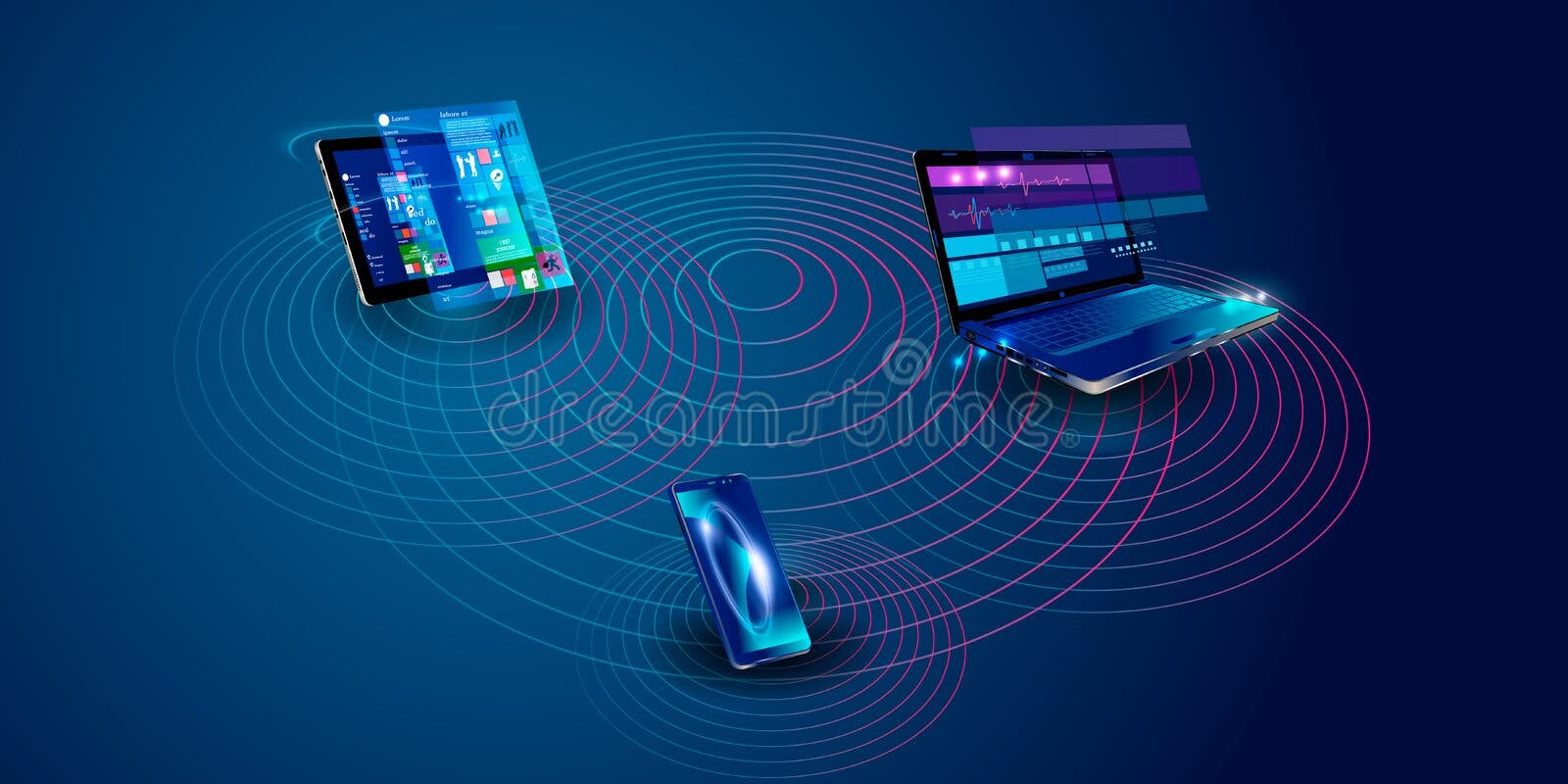 Web Development and Coding. Cross Platform Development Website Stock ...