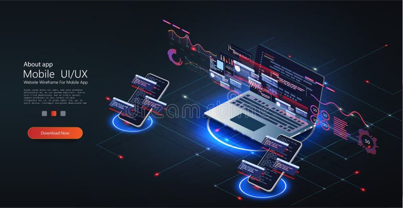 Programming And Software Development Web Page Banner Program Code On Screen Device Software