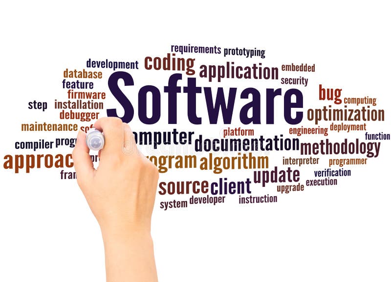 Software, Word Cloud Concept 5 Stock Illustration - Illustration of ...