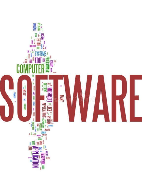 Software word collage stock illustration. Illustration of data - 10979310