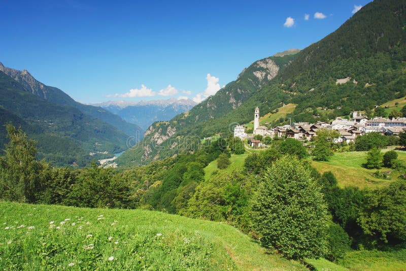 Soglio, Switzerland stock photo. Image of range, moritz - 41513806