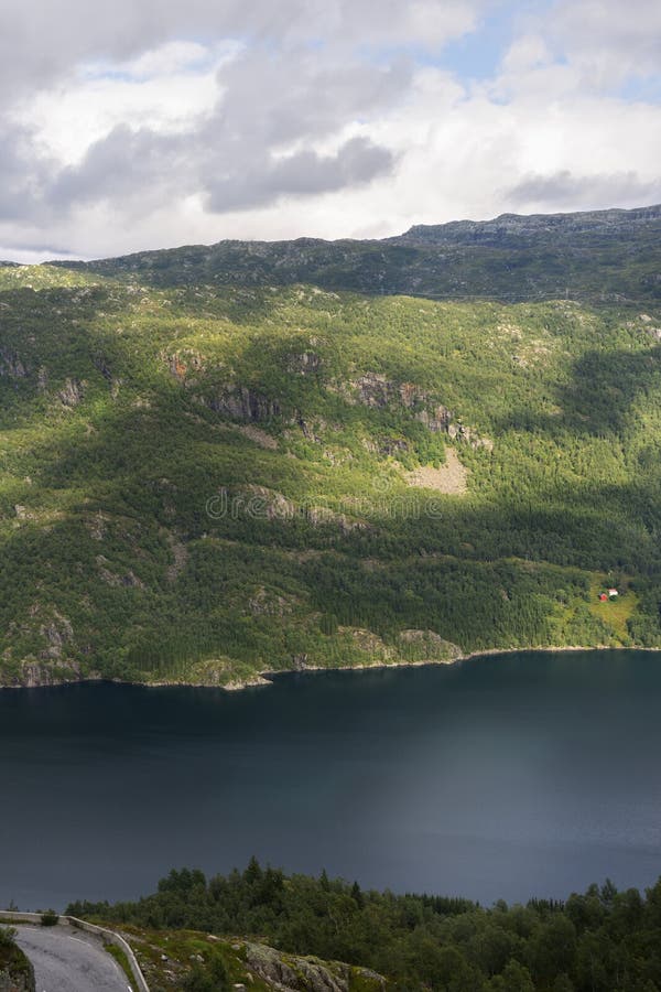 Sognefjord in south Norway stock photo. Image of clouds - 79908588