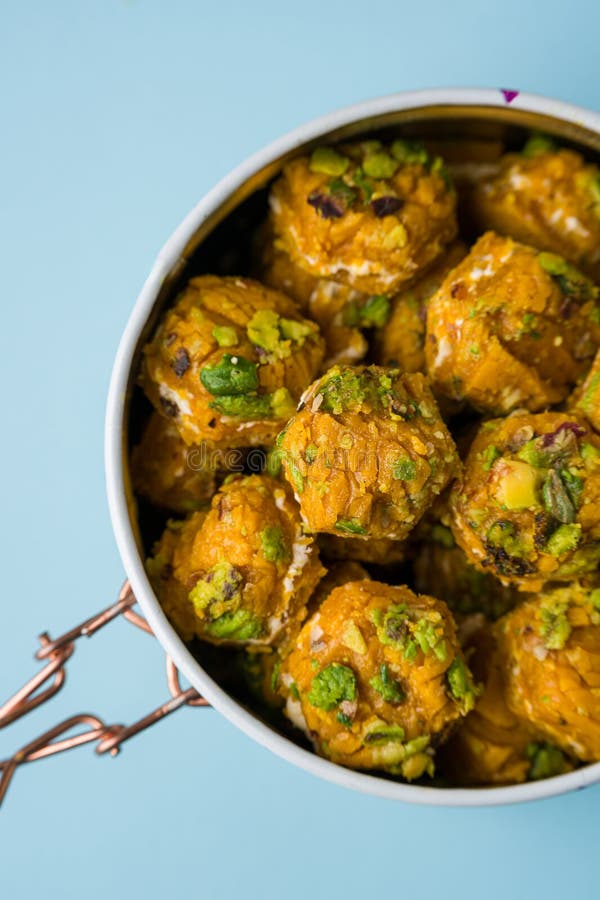 Sohan Dessert, the Traditional Famous Iranian Dessert on a Blue ...