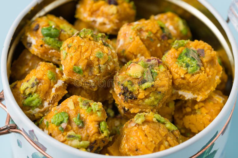 Sohan Dessert, the Traditional Famous Iranian Dessert on a Blue ...