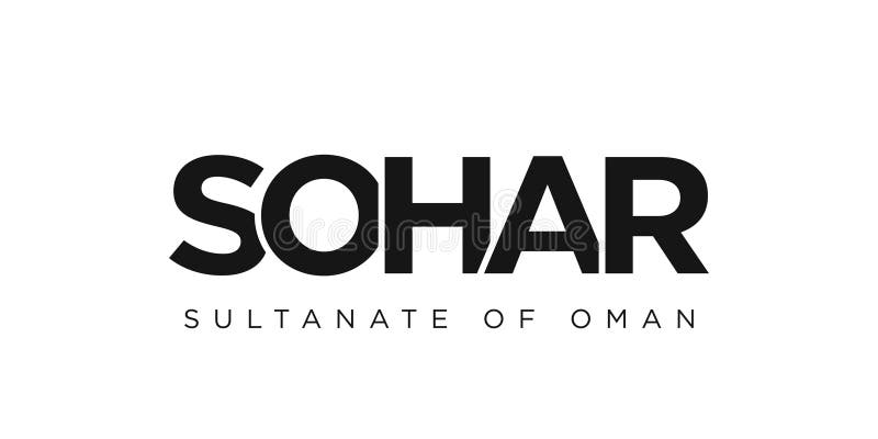 Sohar in the Oman Emblem. the Design Features a Geometric Style, Vector ...