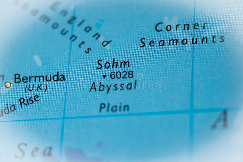 Sohm Abyssal Plain Highlighted on a World Map Stock Image - Image of ...
