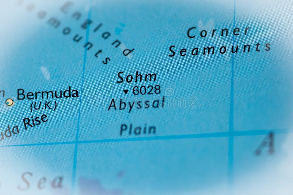 Sohm Abyssal Plain Highlighted on a World Map Stock Image - Image of ...