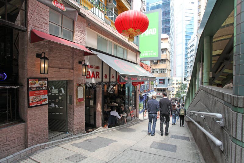 SoHo area in Hong Kong editorial stock photo. Image of voyage - 68639938