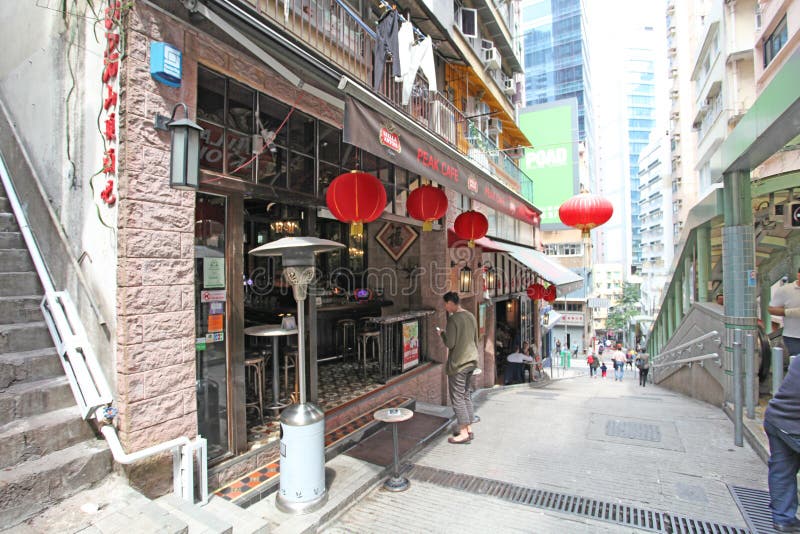 SoHo area in Hong Kong editorial stock image. Image of area - 68705339