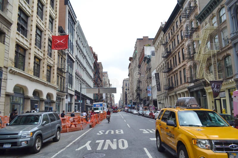 Soho Street, Lower Manhattan, New York Editorial Photography - Image of ...