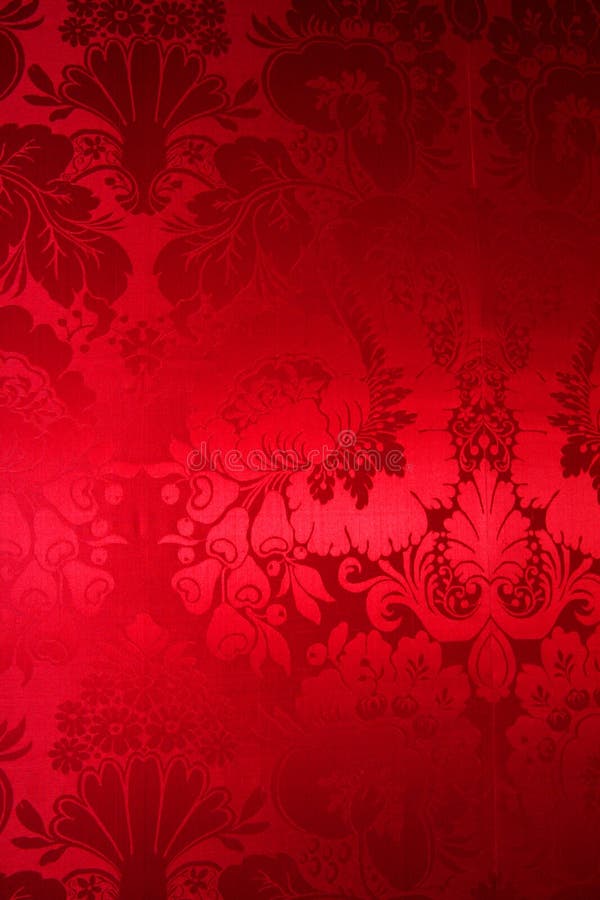 Soie Rouge Avec La Belle Illustration Image stock - Image du fleurs ...