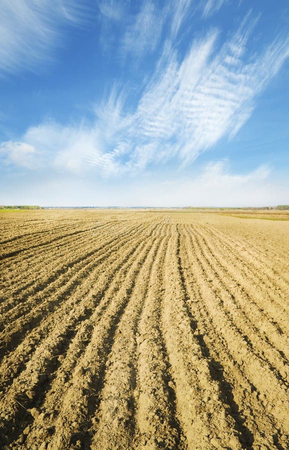 Soil of an Agricultural Field Stock Image - Image of spring, land ...