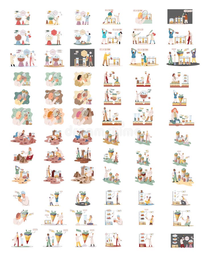Soil Analysis and Earth Pollution or Structure Control. Scientist ...