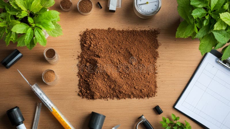 Soil Analysis a Scientific Approach Soil Sample Lab Tools Plants Growth ...