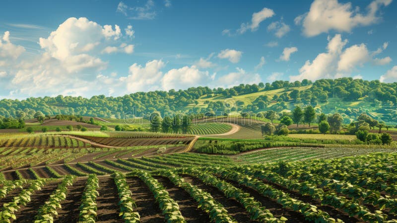 Soil Conservation Techniques are Being Implemented Stock Photo - Image ...