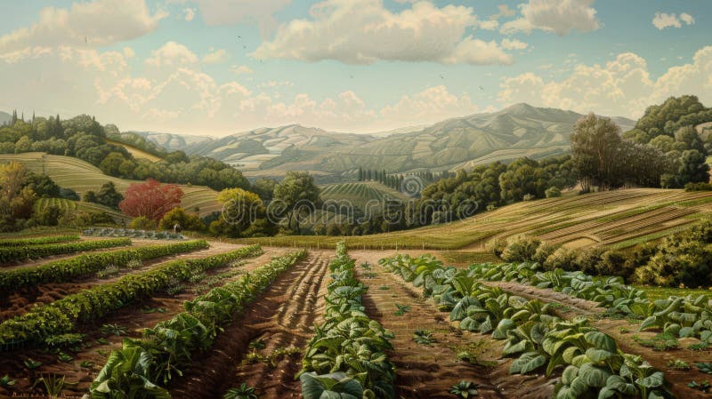 Soil Conservation Techniques are Being Implemented Stock Image - Image ...