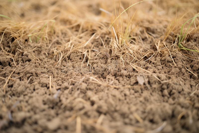 Soil Covered by a Dense Layer of Straw Stock Photo - Image of straw ...