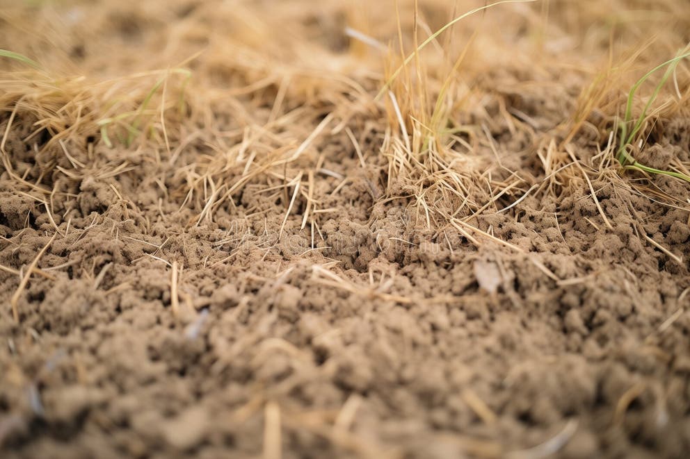 Soil Covered by a Dense Layer of Straw Stock Photo - Image of straw ...