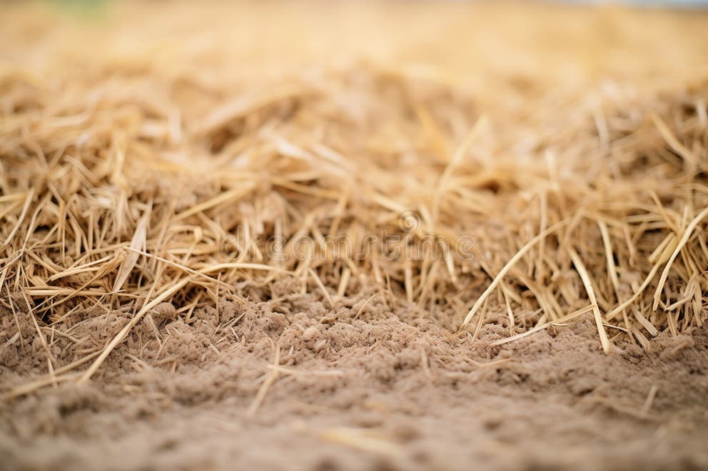 Soil Covered by a Dense Layer of Straw Stock Image - Image of technique ...