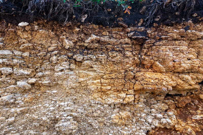 Structure of Layers in Sand Stock Photo - Image of stratum, effect ...