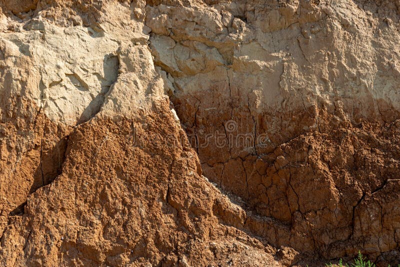 Soil cut texture stock photo. Image of rough, geology - 196394498