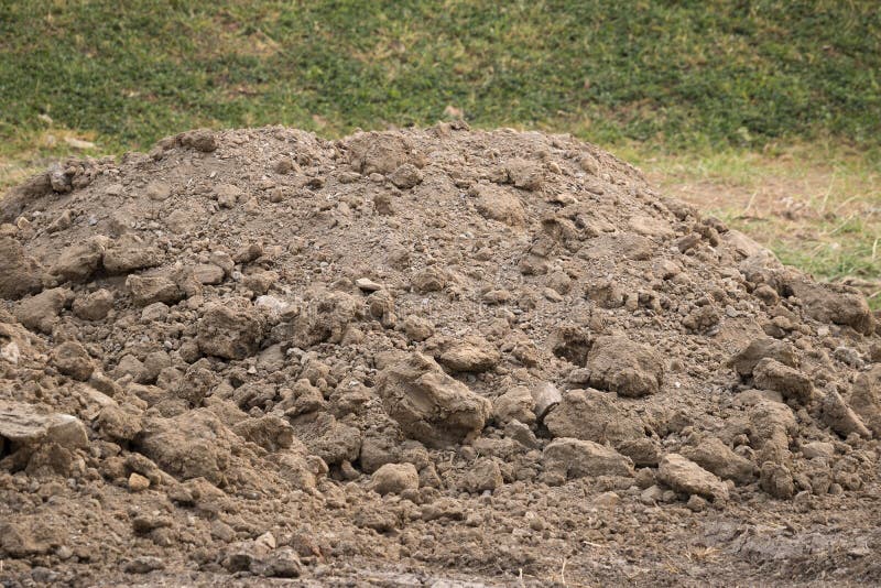 The Soil or the Dirt for Construction Stock Image - Image of outdoors ...