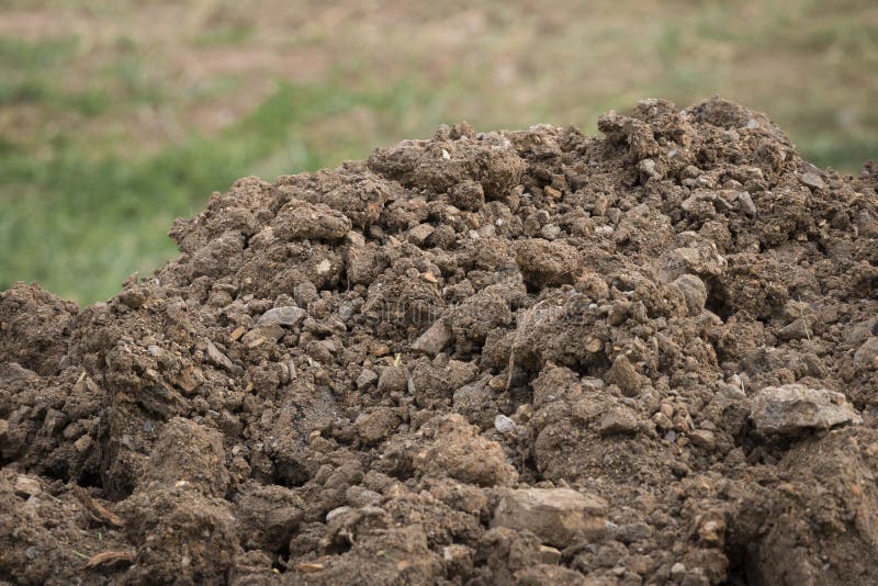 The Soil or the Dirt for Construction Stock Image - Image of texture ...