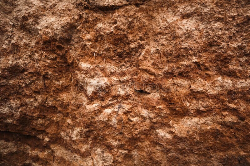 Soil or Dirt Cross Section Close-up. Underground Earth Texture, Cross ...