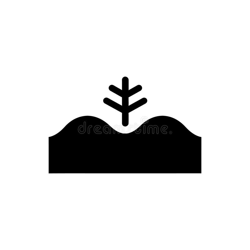 Soil Erosion Icon. stock vector. Illustration of sign - 297319394