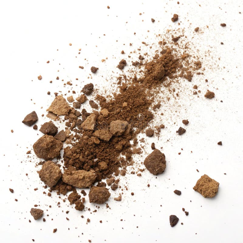 Soil Explosion Isolated on White Background Stock Illustration - Illustration of soil ...