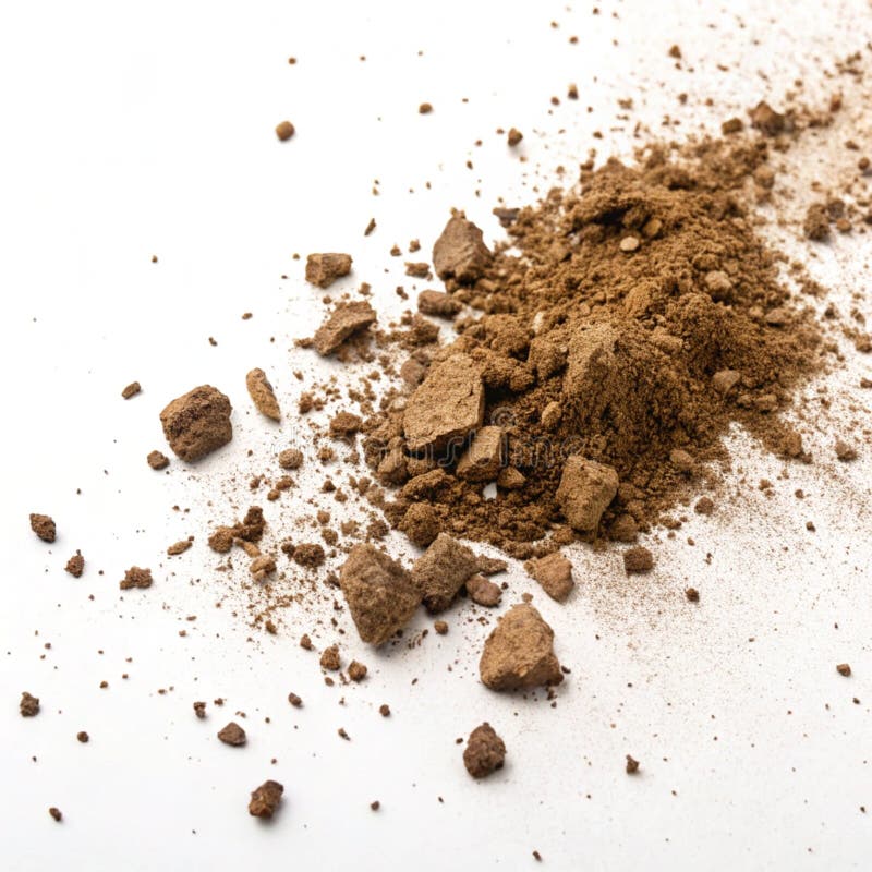 Soil Explosion Isolated on White Background Stock Illustration - Illustration of concepts, shot ...