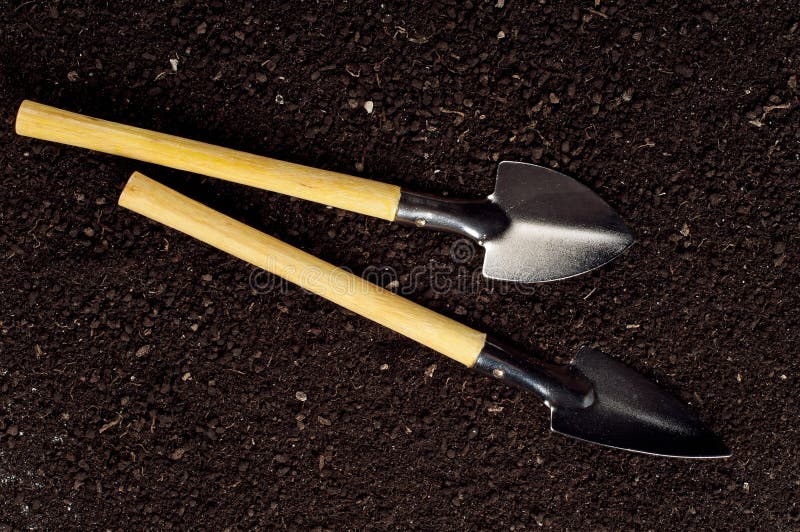 Soil and garden tool stock photo. Image of cultivated - 23748020