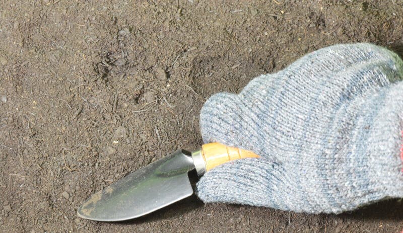 Soil and garden tool stock image. Image of tool, clay - 58650385