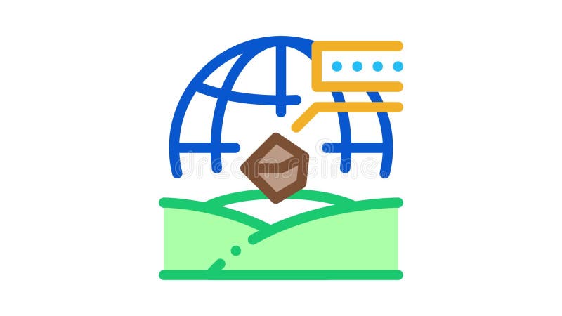 Urban Geography Icon Animation Stock Footage - Video of climatology ...