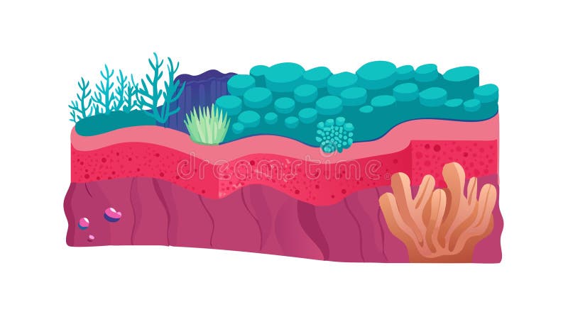 Soil Ground Layers Icon Vector Illustration in Flat Design, Vector ...