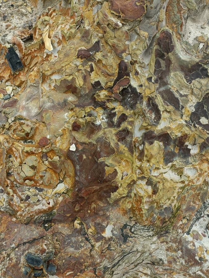 Soil that Has Become Stone and Creates Beautiful Colors Stock Image ...