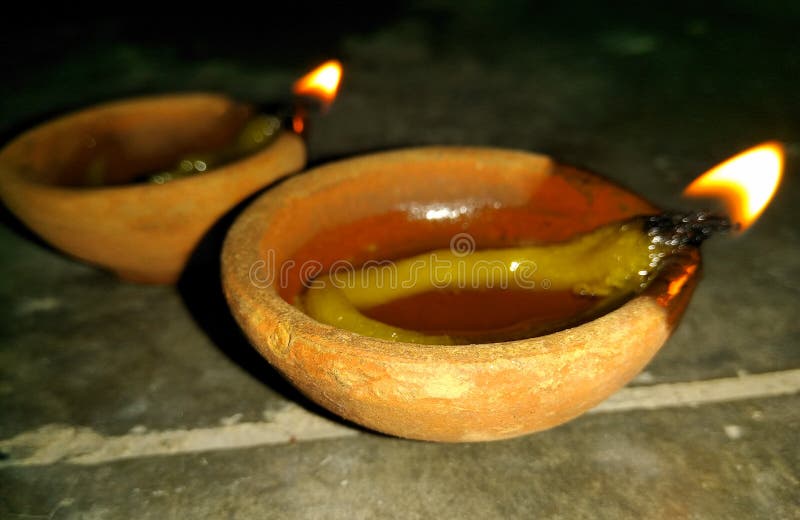Soil Lamp Lighting at the Night Image , Stock Photo - Image of india ...