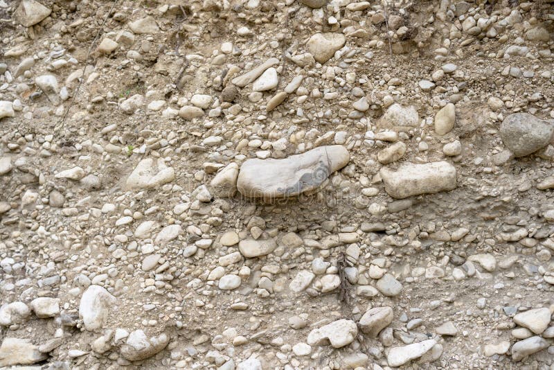Soil Layer with Various Stones Stock Photo - Image of abstract, stone ...