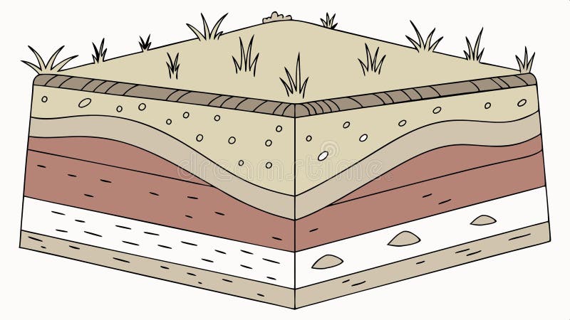 Soil Layers Illustration, Geology and Earth Science Cross-section ...