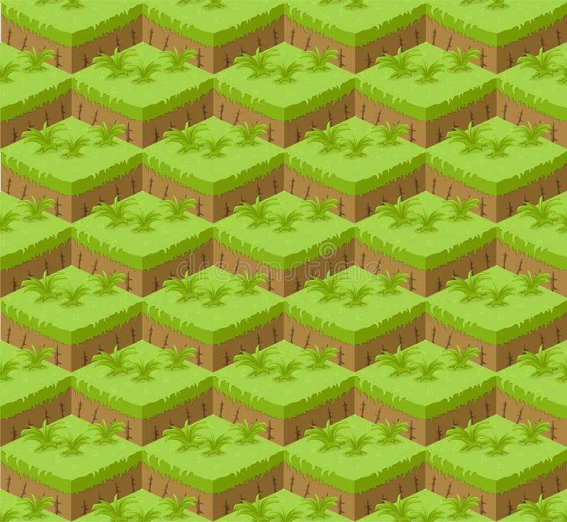 Soil Layers Vector Isometric Pattern Stock Vector - Illustration of ...