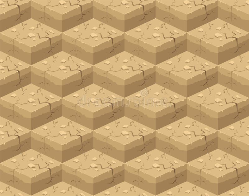 Soil Layers Vector Isometric Pattern Stock Vector - Illustration of ...