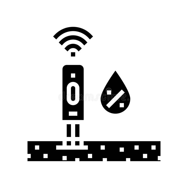 Soil Moisture Sensor Agri Tech Glyph Icon Vector Illustration Stock ...