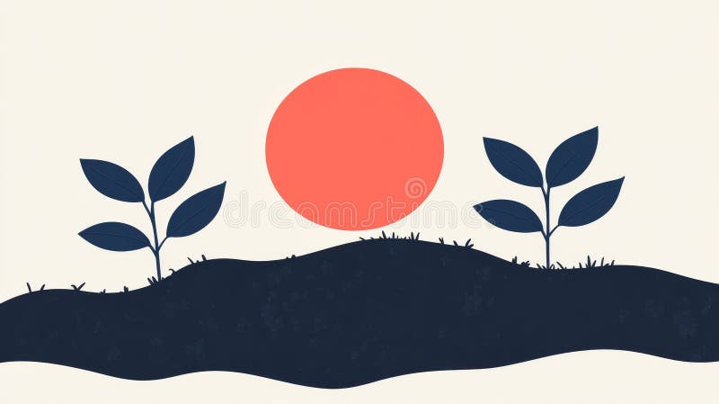 The Soil is Nurturing a Growing Sprout Against the Backdrop of an ...