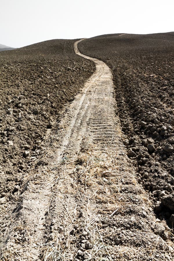 Soil path stock photo. Image of dead, hill, cultivate - 27343810