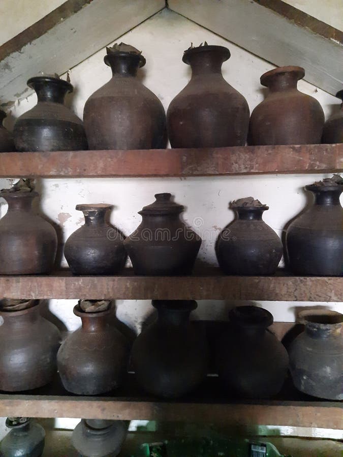 Soil Pot Called Matiya in Nepali Stock Photo - Image of called, table ...